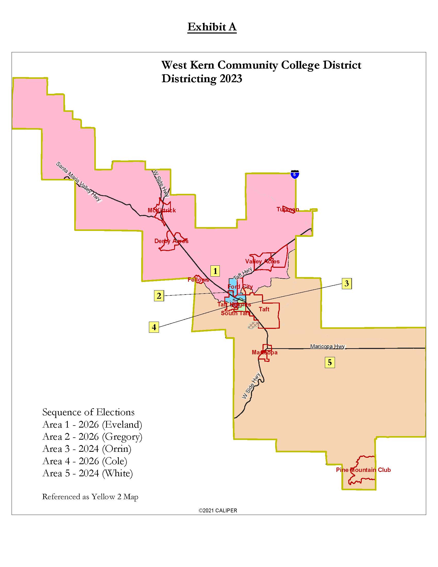 Trustee Area Maps | Taft College